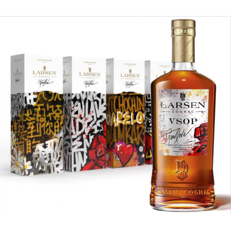 Larsen Cognac VSOP Art Edition x Trew Love - Rose I La Cognathèque