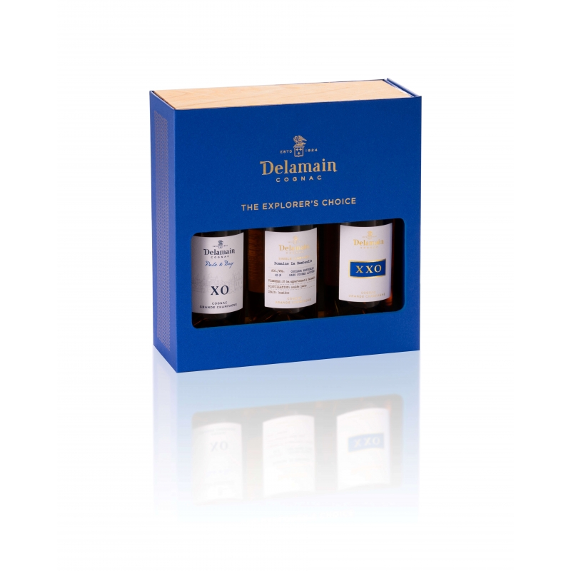 Delamain Cognac The Explorer's Choice tasting box XO XXO Grande Champagne I La Cognathèque